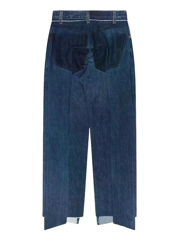 Vetements Asymmetric Hem Jeans - Blue