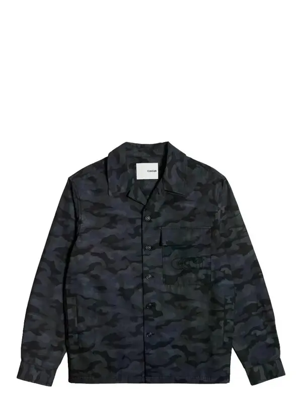 CIARAN Cc1 Street Camo Overshirt - Black