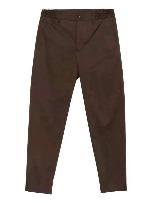Tagliatore Belt Loops Trousers - Brown
