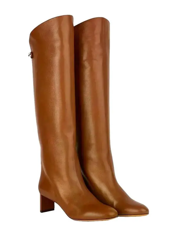 MAISON SKORPIOS Adry Leather Boots - Brown