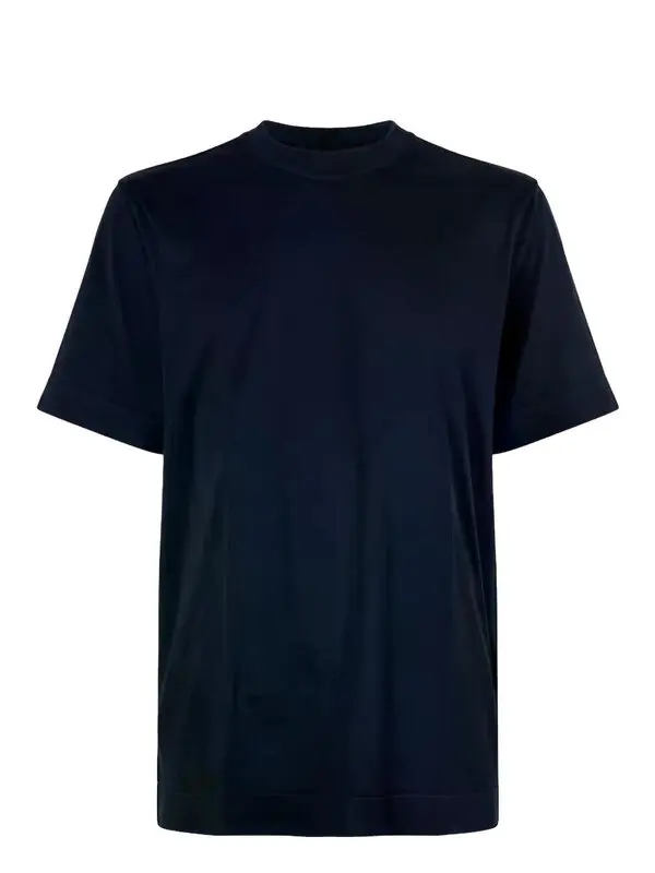 Tagliatore Crew-neck Short-sleeve T-shirt - Blue
