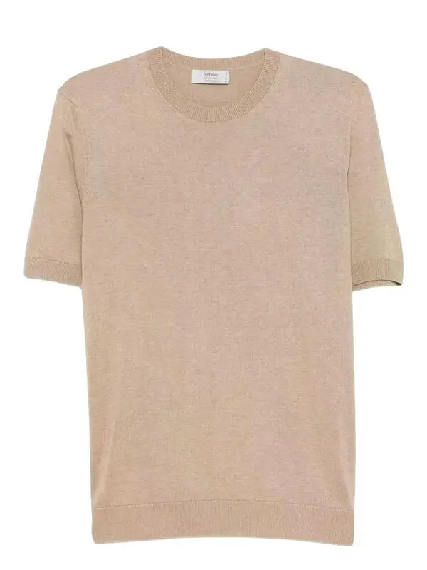 FERRANTE Short-sleeve Sweater - Neutrals