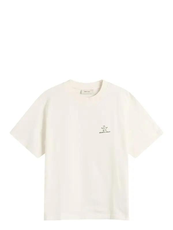 BRAM'S FRUIT Lemon Outline T-shirt - White