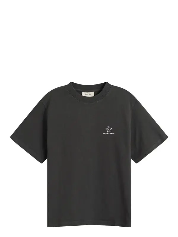 BRAM'S FRUIT Lemon Outline T-shirt - Shadow Black