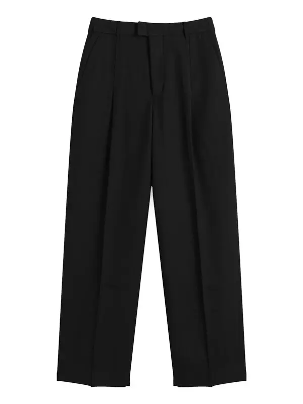 ABOUT:BLANK Tailored Wide Leg Trousers With Panel Detailing - Black