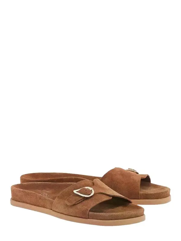 ANCIENT GREEK SANDALS Stoa Buckle-fastening Sandals - Brown