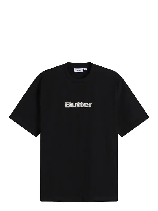 BUTTER GOODS Alloy Logo T-shirt - Black