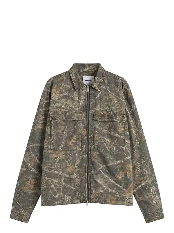 BUTTER GOODS Ripstop Core Jacket In Camouflage - Forest Camo