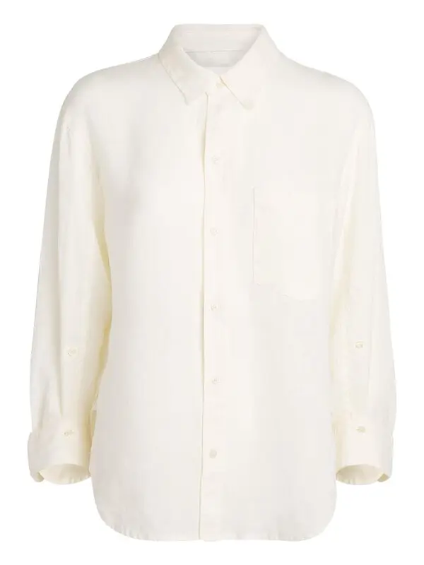 Citizens Of Humanity Linen Shrunken Kayla Shirt - Ivory