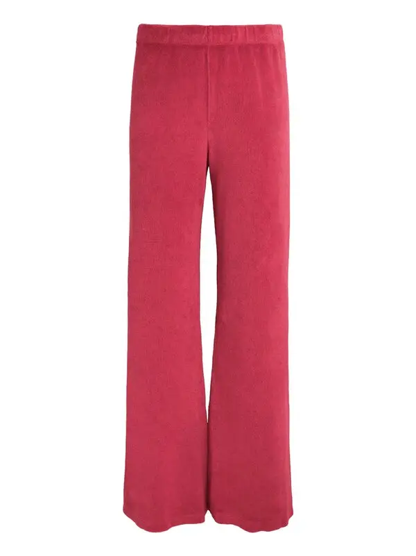 Suzie Kondi Zephyra Cotton-blend Wide Leg Sweatpants - Pink