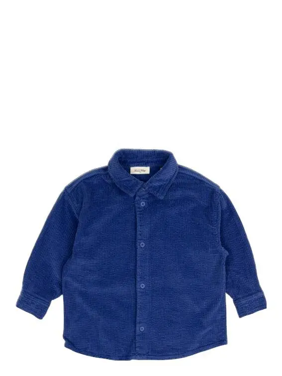 American Vintage Corduroy Button-down Shirt - Blue