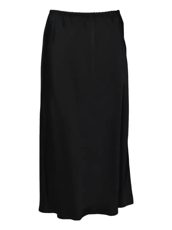 JIL SANDER Elasticated Waist Midi Skirt - Black