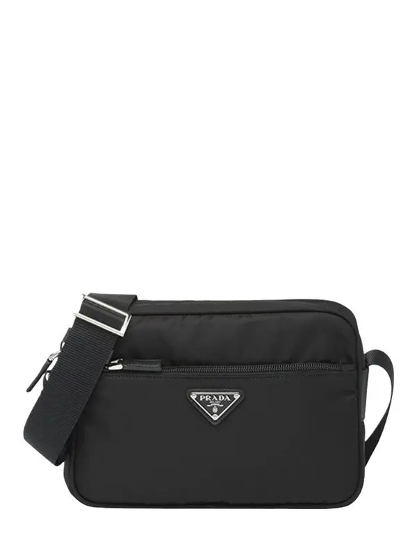 Prada Logo Shoulder Bag - Black