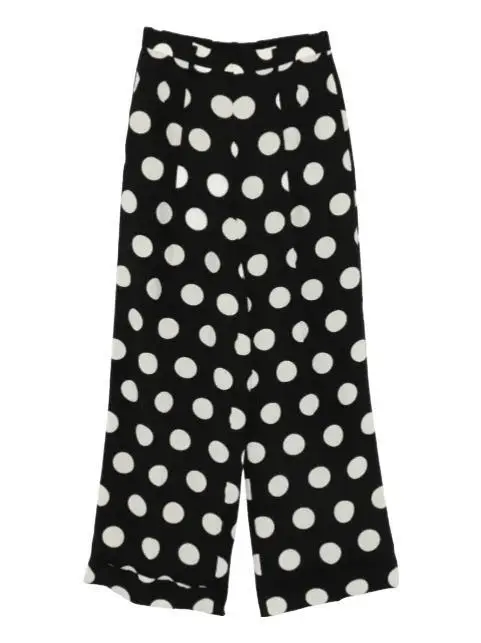 Junya Watanabe Polka Dot Trousers - Black