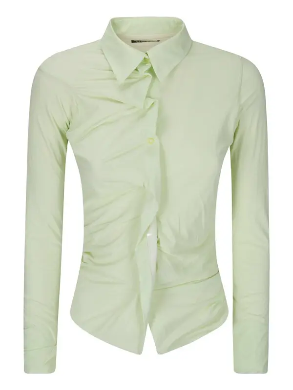Ottolinger Twisted Reversible Long-sleeve Shirt - Green