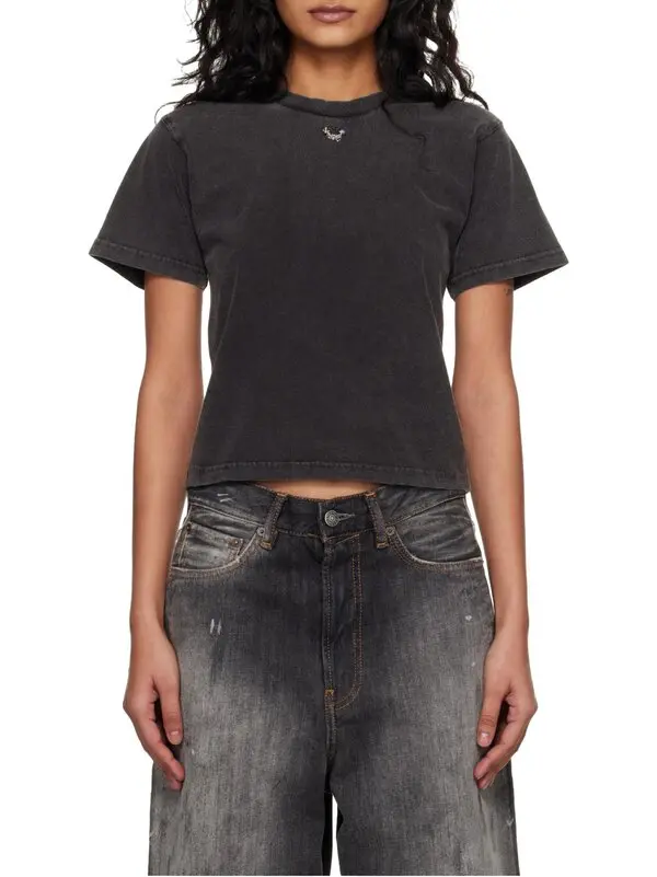 Ottolinger Pierced Fitted T-shirt - Black