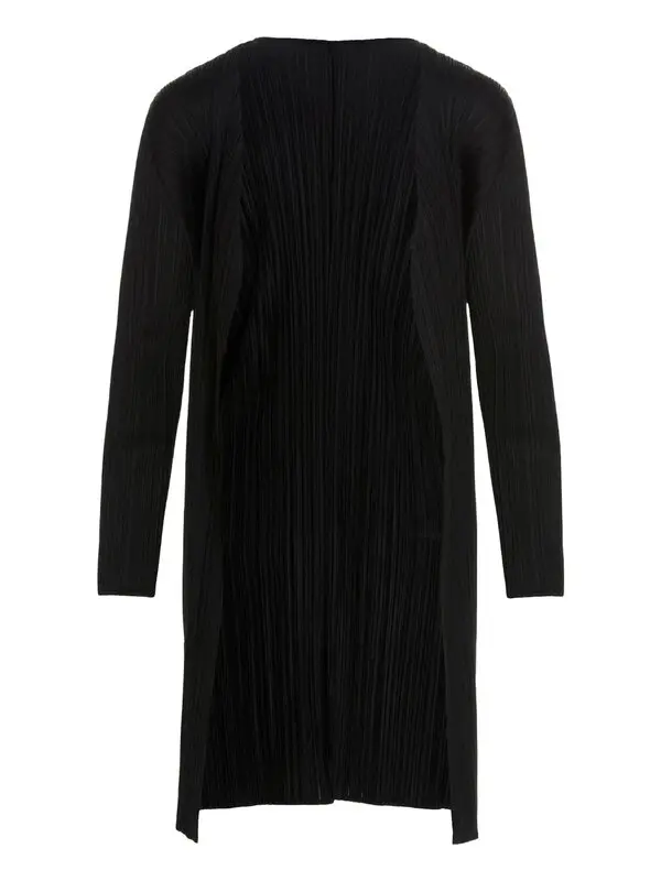 Issey Miyake Pleated Cardigan - Black
