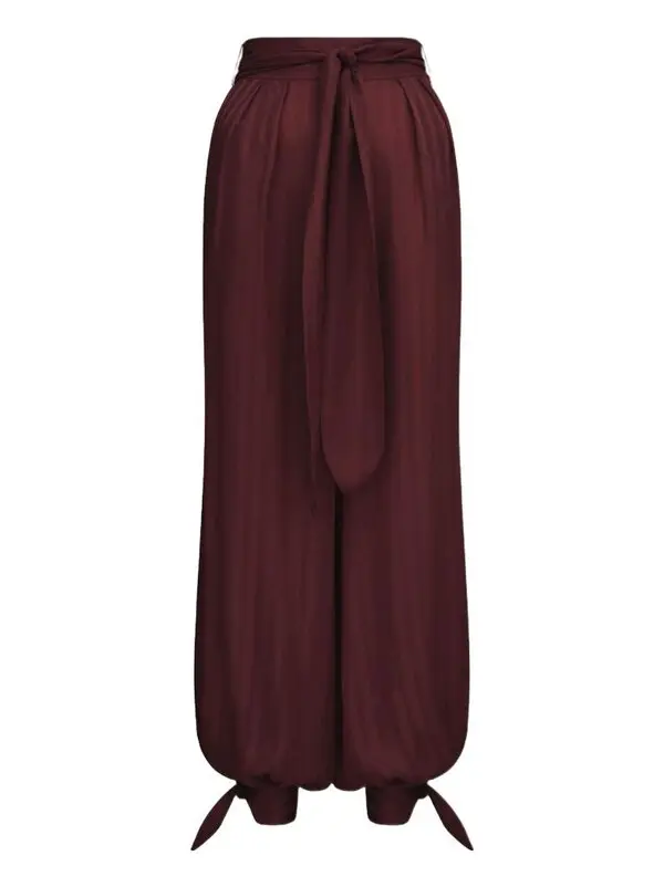 Zimmermann Luna Jacquard Harem Pant - Mahogany