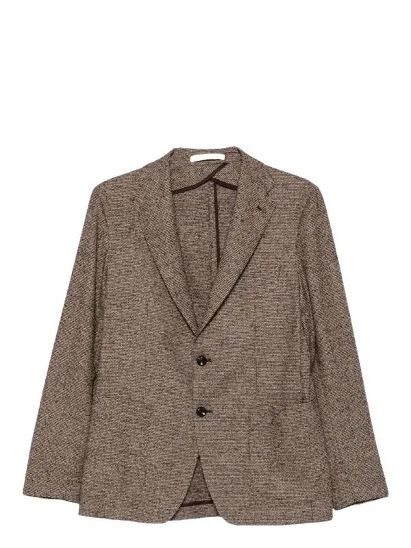 Tagliatore Long-sleeved Blazer - Brown