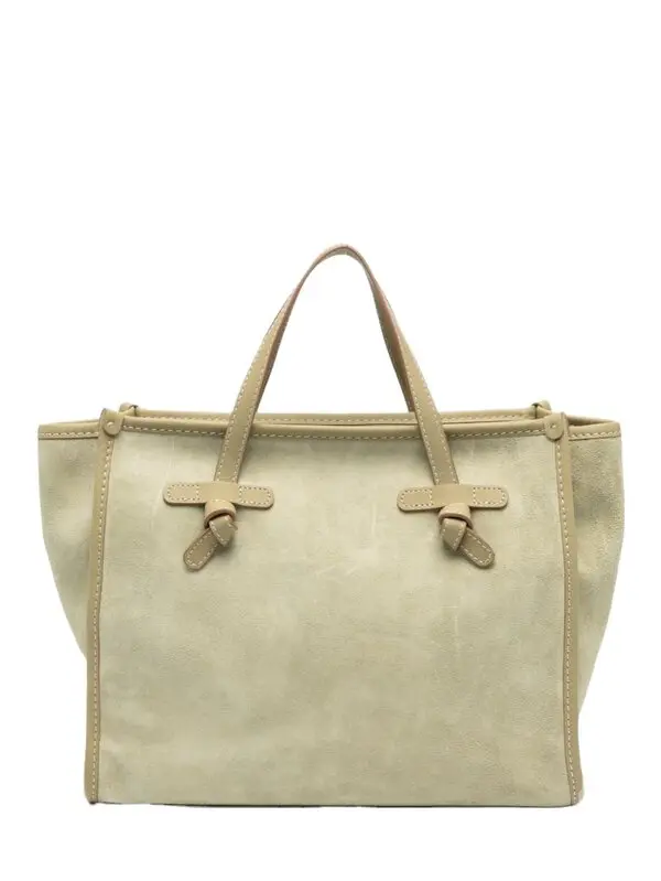 GIANNI CHIARINI Double-handled Shoulder Bag With Knot Detail - Nude