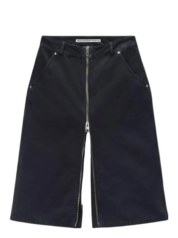Alexander Wang Zip-front Cargo Midi Shorts - Black