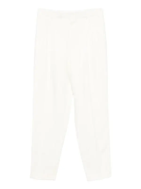 Brunello Cucinelli Pleated Trousers - White
