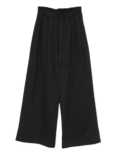 Dries Van Noten Elastic Waist Wide-leg Pants - Black