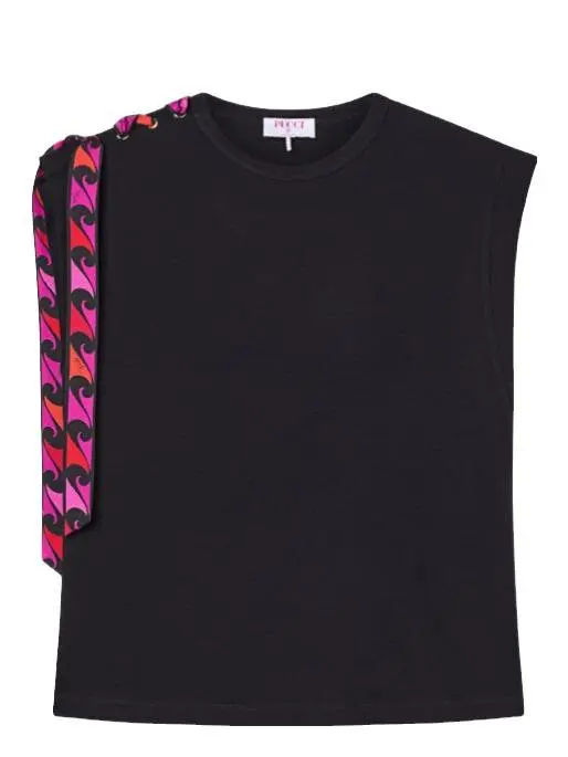 Emilio Pucci Shoulder Tie Tank Top - Black