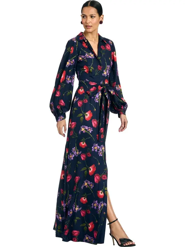 Sachin & Babi Priscilla Gown - Midnight Jardin