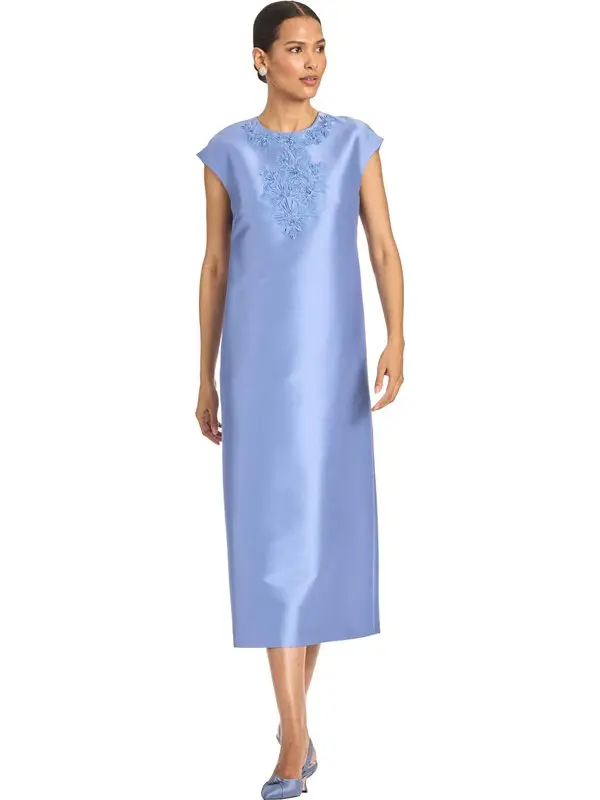 Sachin & Babi Gwendolyn Mikado Sheath Gown - Opal