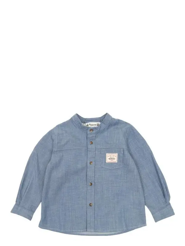 Bonpoint Lacey Button-down Shirt - Blue