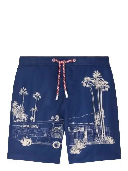 Bonpoint Ariel Graphic Swim Shorts - Blue