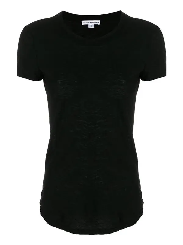 JAMES PERSE Crewneck Short-sleeve T-shirt - Black