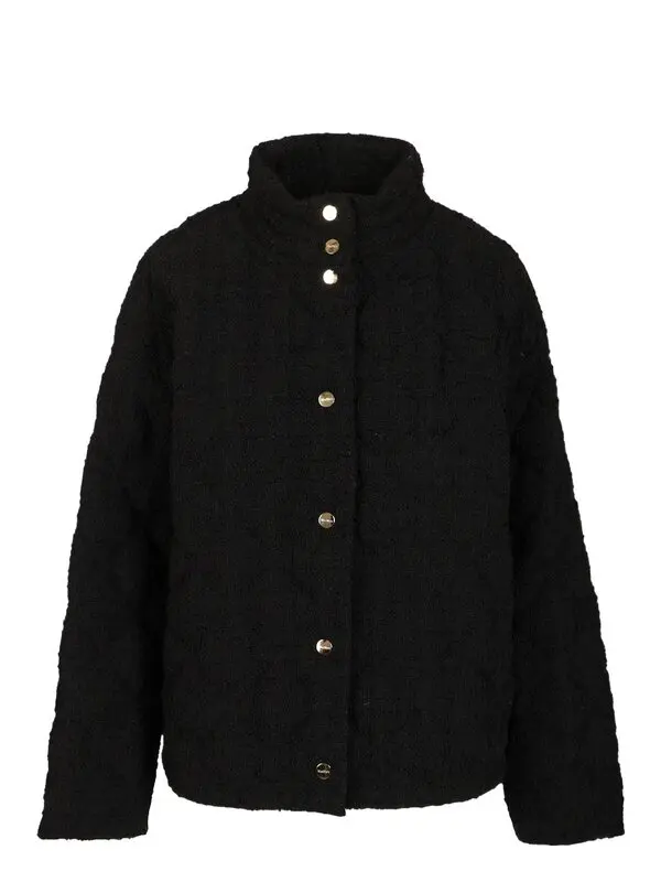 Max Mara Puffer Jacket With Button Closure - Black