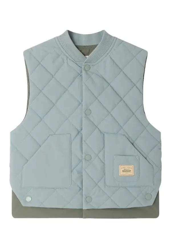 Bonpoint Quilted Sleeveless Jacket - Gray