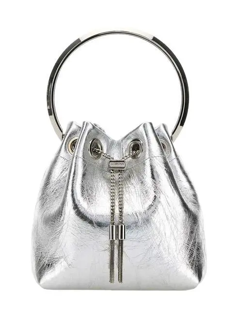 JIMMY CHOO Bon Bon Clutch Bag - Silver