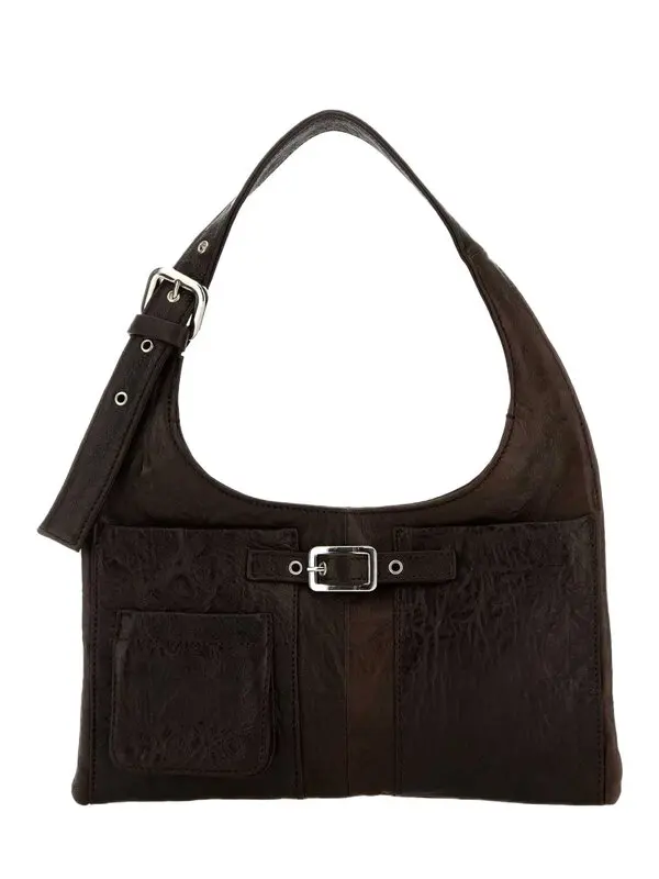 Gimaguas Buckle Shoulder Bag - Black