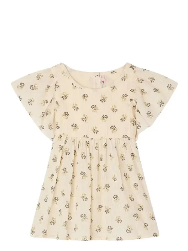 Bonpoint Christie Blouse In Organic Dobby Cotton Voile - Nude