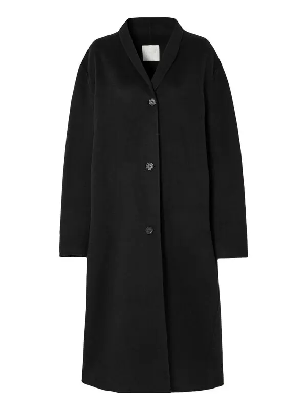 TOTEME Long Sleeve Coat - Black