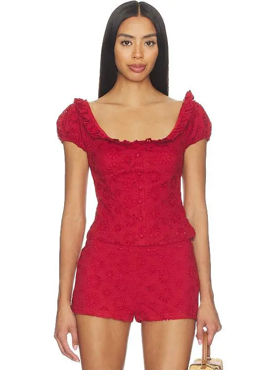 BY.DYLN X Revolve Aisling Top - Red