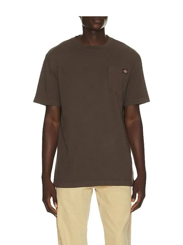 Dickies Heavy Weight Pocket Tee In . Also - Chocolate