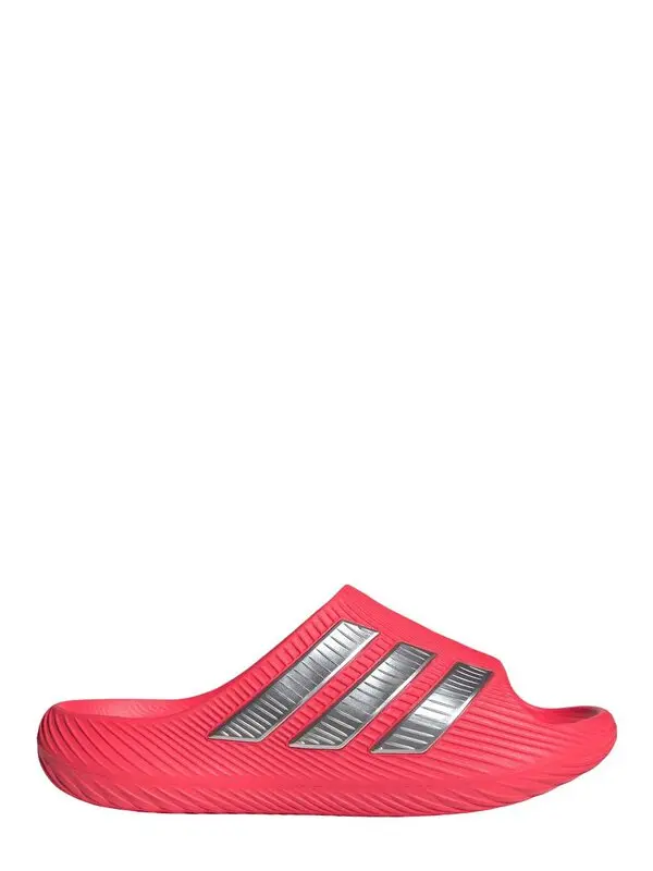 Adidas Adilette Slides - Lucid Red/matte Silver