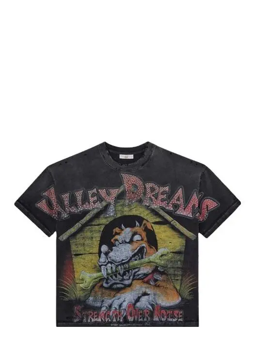 VALE FOREVER Doghouse Bling Tee Shirt - Black