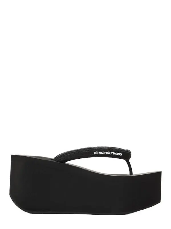 Alexander Wang Jenna Thong Platform Sandal - Black