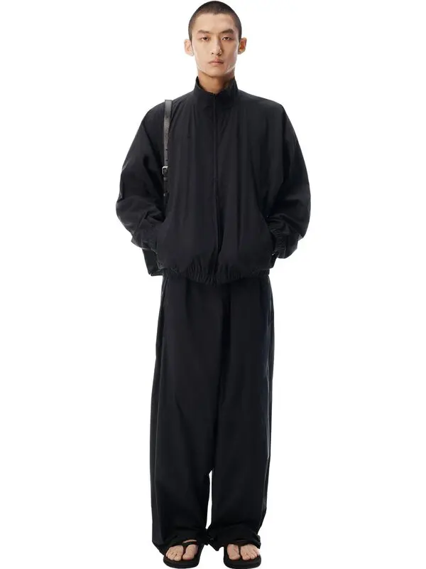 Alexander Wang Perforated Logo Track Jacket - Black