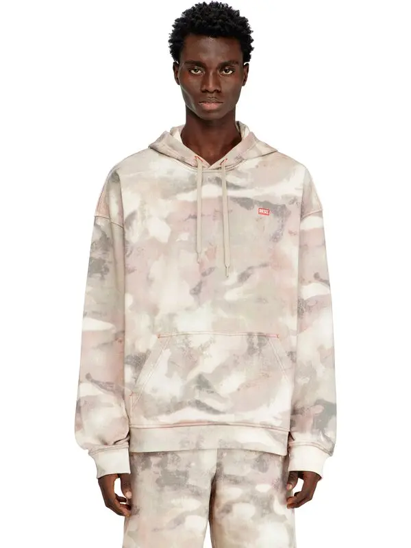 DIESEL® Camouflage Print Organic Cotton Hoodie - Multicolor