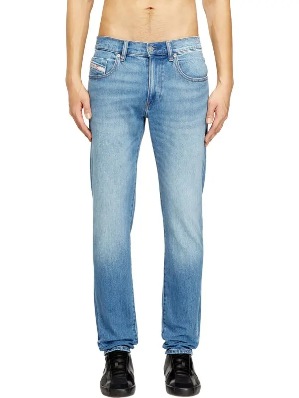 DIESEL® D-strukt Slim Jeans Regular Waist Zip Fly - Blue