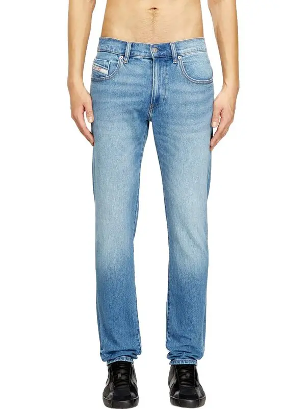DIESEL® D-strukt Slim Jeans Regular Waist Zip Fly - Blue