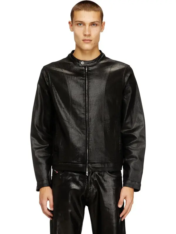 DIESEL® Jogg Jeans Moto Jacket - Black