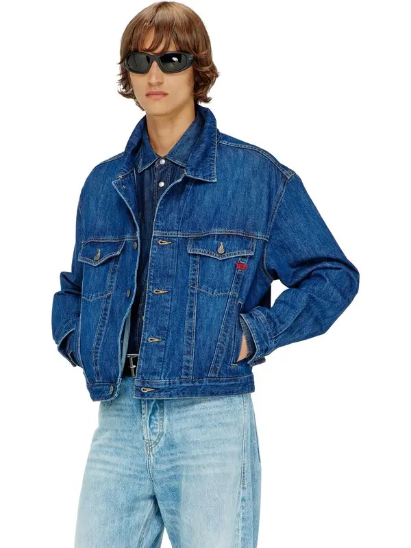 DIESEL® Archive Silhouette Trucker Jacket - Blue